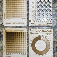 Lightburn Test File Package, Lightburn Cut Test, Laser Cutting Test ...