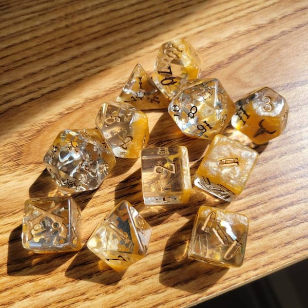 Wild West Exclusive 11 Dice Set | Cowboy Gunslinger Themed DND DICE ...