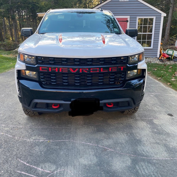 2019-2021 Custom Grill Letter Inserts for Front Grill 1/16" ABS Plastic ...