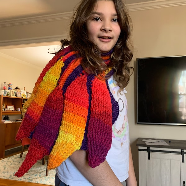 CROCHET PATTERN: Embossed Phoenix Scarf - Etsy