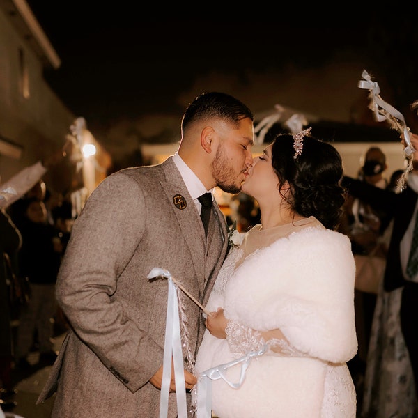 100 Ribbon Wands Send off Ideas Ceremony Exit Wedding Ribbon Favors ...