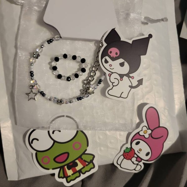 Cute Purple Acubi Styled Phone Charm Handmade Y2k Fashion Y2K Jewelery ...