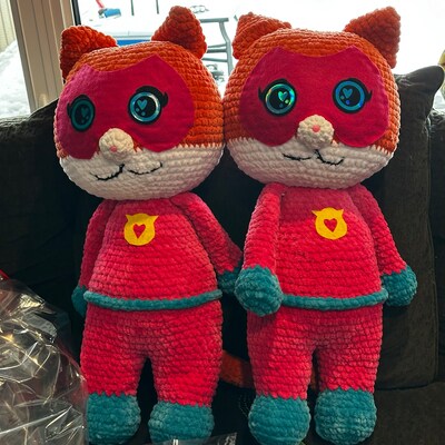 Super Kitty Crochet Pattern, Amigurumi PDF Instructions in English 4 ...
