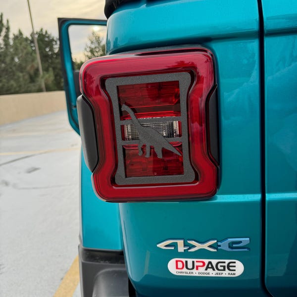 Peace Finger Sign in 3D - Black for Jeep Wrangler JK/JKU Rear Tail ...