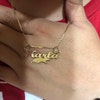 14k Gold Nameplate Solid 14K Gold Personalized Heart Name - Etsy