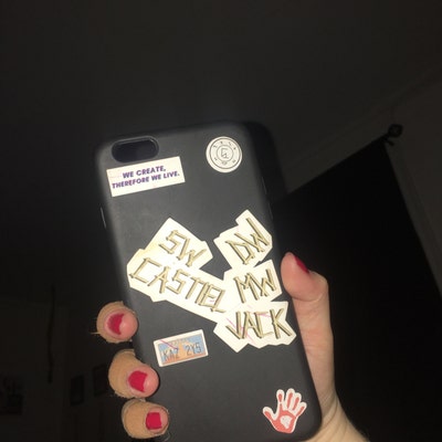 Supernatural Inspired Names/initials Carving Sticker, Castiel, Sam and ...