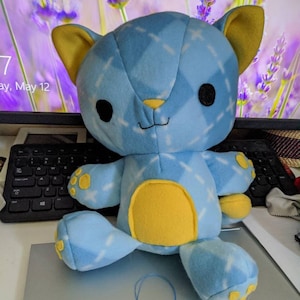 Plush Sewing Pattern PDF Cat Stuffed Animal Kawaii Easy Kitten Cute ...