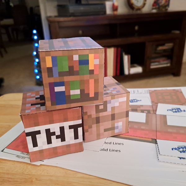 3D Minecraft Blocks - Instant Download - Full Set - Etsy