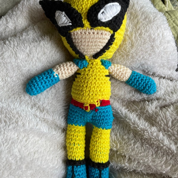 Crochet Amigurumi Pattern Wolverine X-men Logan - Etsy