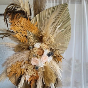 Boho Wedding Arch Dried Flowers Arrangement Rustic Arches - Etsy