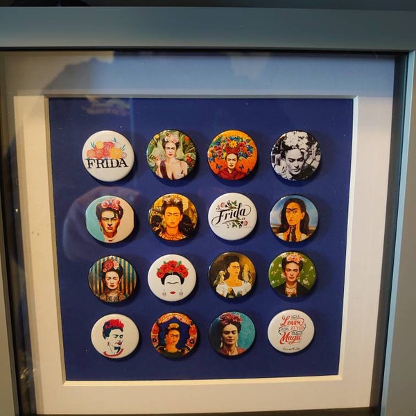 Frida Khalo Art Pin Badge Frame Gift - Etsy