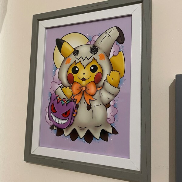 Spooky Beetle Print - Ghost, Tattoo Design, Worm, Horror, Halloween ...