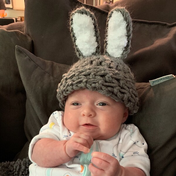 Newborn Bunny Outfit Baby Bunny Outfit Grey Bunny Outfit Baby Easter ...