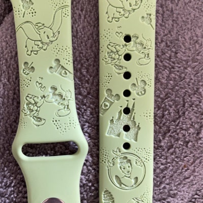 Disney Characters Engraved Watch Band Compatible for the a Watch Band ...