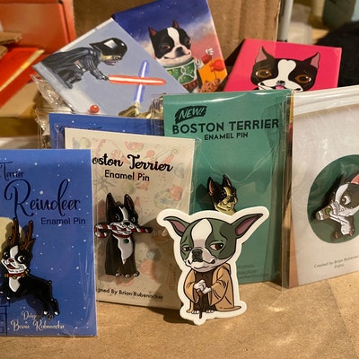 Boston Terrier Boba Terrier Magnet Boston Terrier Gift - Etsy