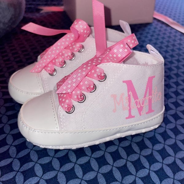 Baby Girl Shoes, Personalize Baby Gift, Baby Girl, Baby Shoes Girl ...
