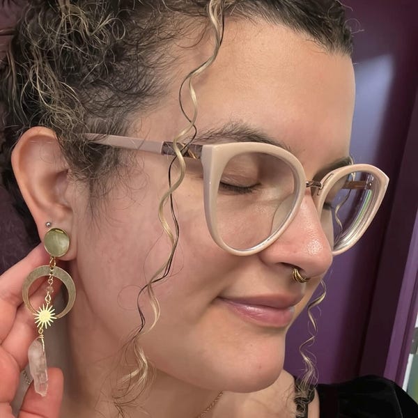 Split Triple Septum Ring, Nose Ring, Hoop Earring, Conch Hoop, 18, 16ga ...