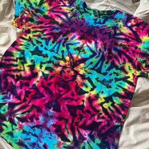 Raspberry Skies Tie Dye Shirt, Pink and Purple Hippie Fashion, ADULT ...