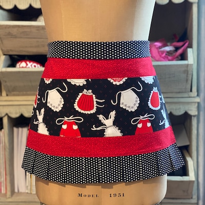 PDF Pattern Ruffled Vendor Apron Craft Apron Step by Step Tutorial ...