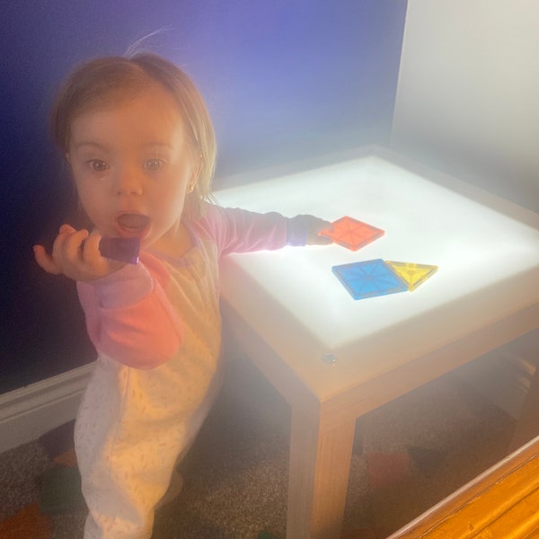 Large Light Table LIGHT OAK EFFECT - Etsy