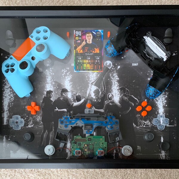 Nintendo64 Controller - Inside View Black Frame Shadow Box (nintendo ...