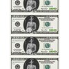 100 Dollar Bill Template Letter Page With 4 Real Size Dollar Bills ...