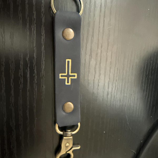 Refillable Notebook With Cross and Personalized Leather Cover, Gift for ...