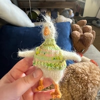 Cute Geese | Knitted Keychain | Goose | Tiny Goose | in the Round ...