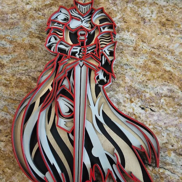 Knight Multilayer SVG,3D Mandala,laser Cut,paper Cut File,diy,plywood ...