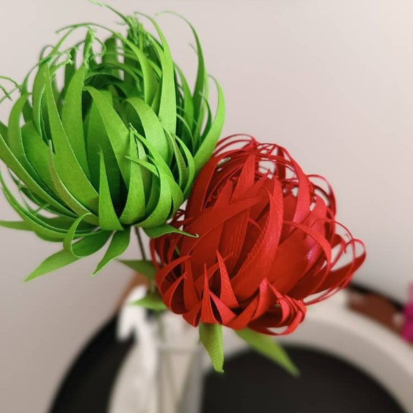 Template 11 Mini Paper Flower Digital File | PNG | SVG | Paper Flower ...