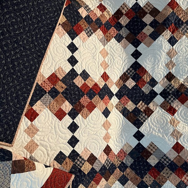 Civil War Era Quilt Reproduction | Handmade Patchwork Quilt | - Etsy