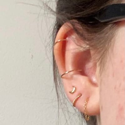 Gold Hoops Earrings Small Hoop Earrings Septum Ring Tiny Hoop Earrings ...