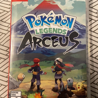 Pokémon Legends Arceus Cover Art: Replacement Insert & Case for ...