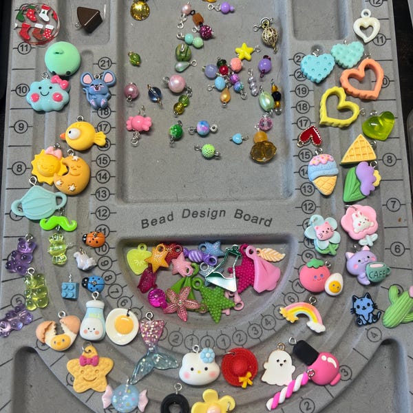 Bulk Bead Charms - Glass Pearls - 8mm Pearl Bead Dangles - DIY Charm ...