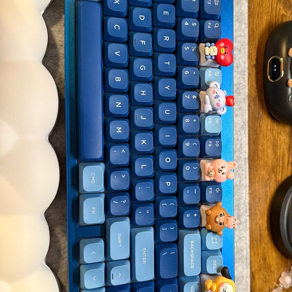 Kawaii Duck Character Keycaps, Goose Keycap, Animal Keycaps, Cute ...