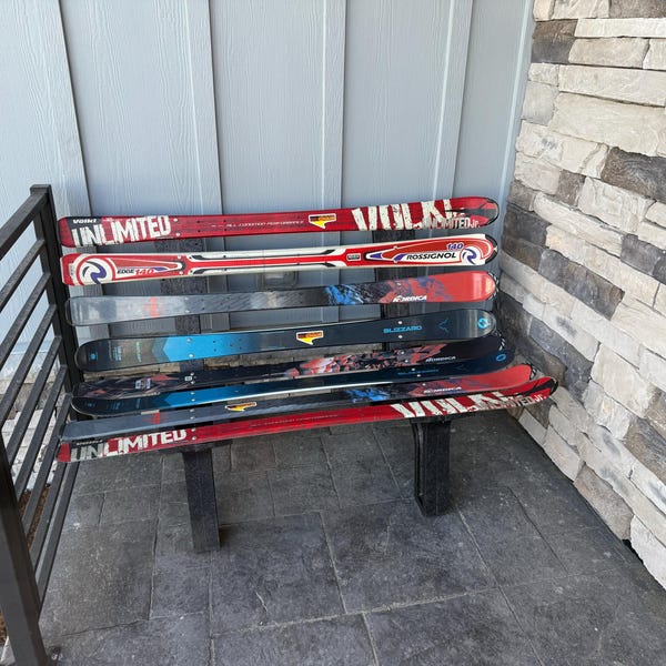 Ski Rack Recycled Snow Ski Rack That Holds Skis, Poles and Coats - Etsy
