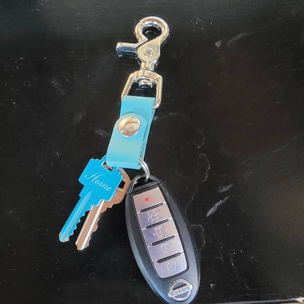 BRIGHT COLORS!!! Key Keeper Snap II - Leather Key Chain Clip - Holds ...