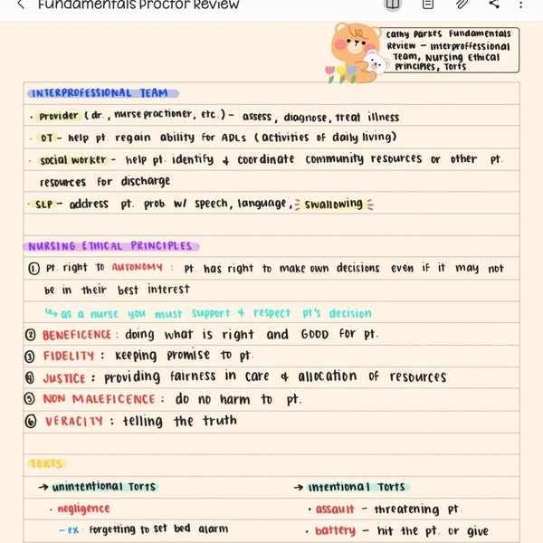 24 Cute Colorful Digital Note Taking Templates | Student, College Note ...