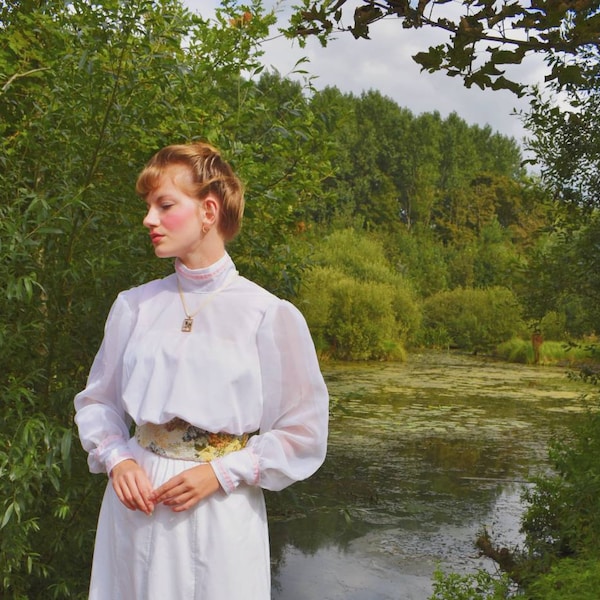 Edwardian Bishop Sleeved Shirt Blouse Pattern C1905-1908 Century ...