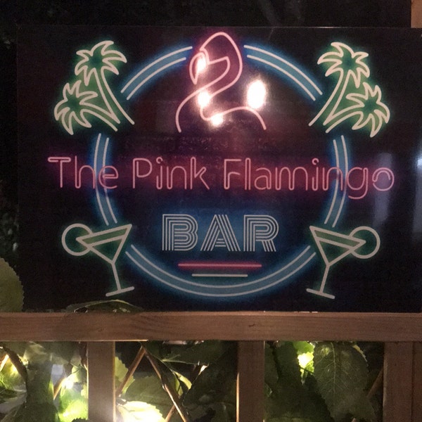 Personalised Bar Sign METAL Plaque Eighties 80s Neon Cocktail Nightclub ...