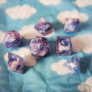 Victorian Rose Dice Set Rose Dice Floral Dice Handmade Resin Dice Set ...
