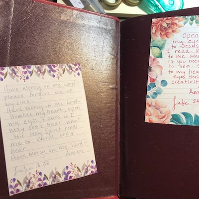 Bible Journaling Cards Printable 3.5 X 5, Instant Download, Blank ...