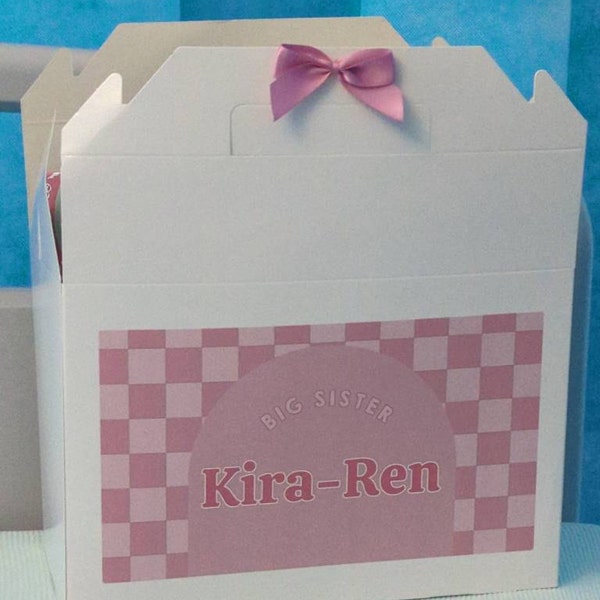 Personalised New Baby Box | BIG SISTER BROTHER | Childrens New Arrival ...