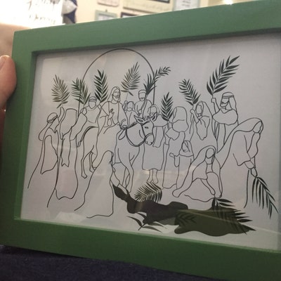 The Triumphal Entry Bible Art, Palm Sunday Wall Art, DIGITAL Art ...