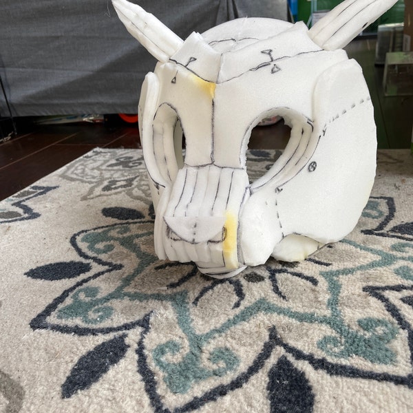 PDF PATTERN Small Ungulate HOOFER Kemono 'k-fusion' Fursuit Head Base ...