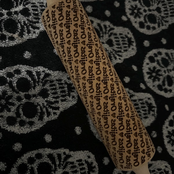 Mickey Mouse - Mini Rolling Pin, Embossing Rolling Pin, Laser Engraved ...