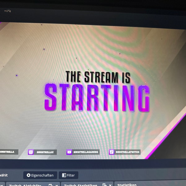 1x Blue Dripper Animated Stream Overlay Label Bar for Twitch,kick ...