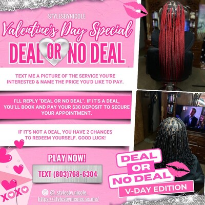 Knotless Braids Special Flyer Template, Braid Sale Flyer, Price List ...