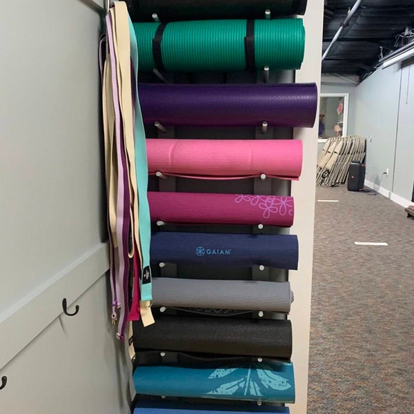 Yoga Mat Rack / 1, 2, 3, 4, 5, 6, 10, 20 Mat Racks / Yoga Mat Holder ...