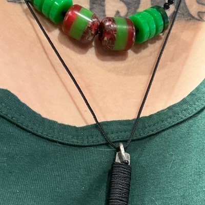 Vintage Micarta Hex Dog Tag/bead Worry Stone - Etsy